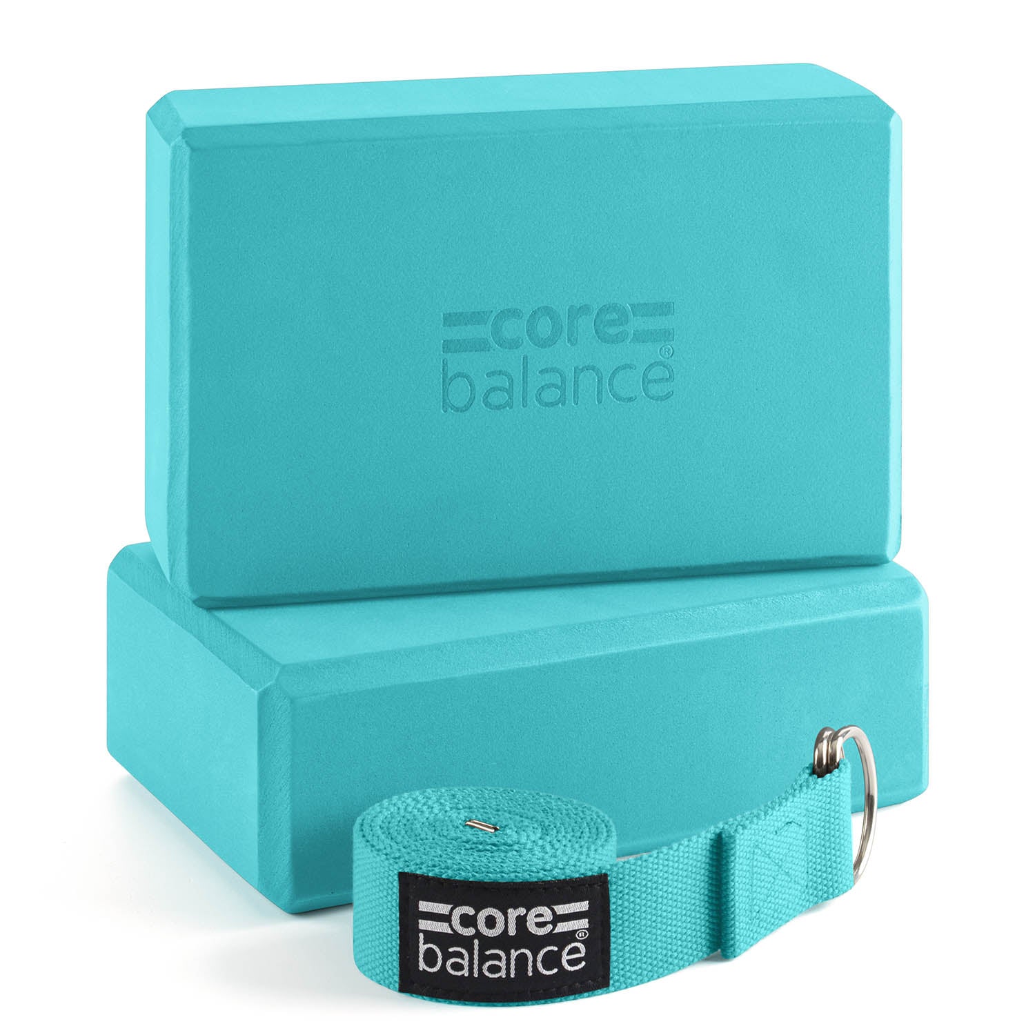 Foam Yoga Block & Strap Set | Core Balance