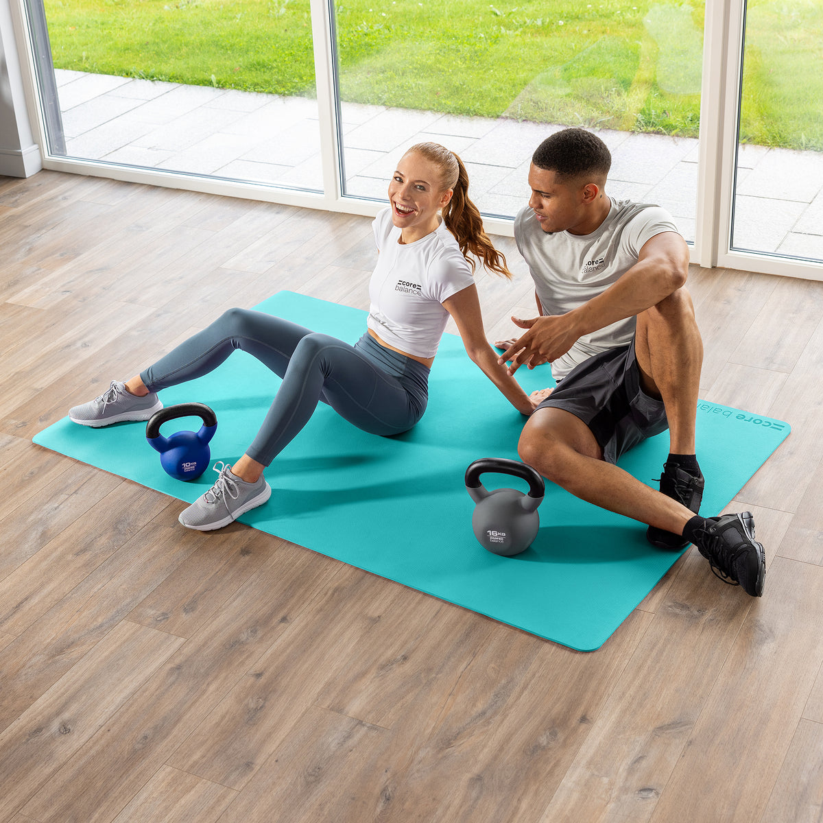 Extra Large Exercise Mat | L183cm x W116cm | Core Balance