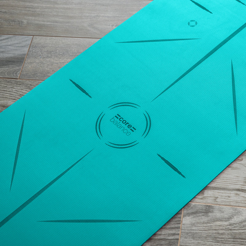 TPE Yoga Alignment Mat | L183cm x W65cm | Core Balance
